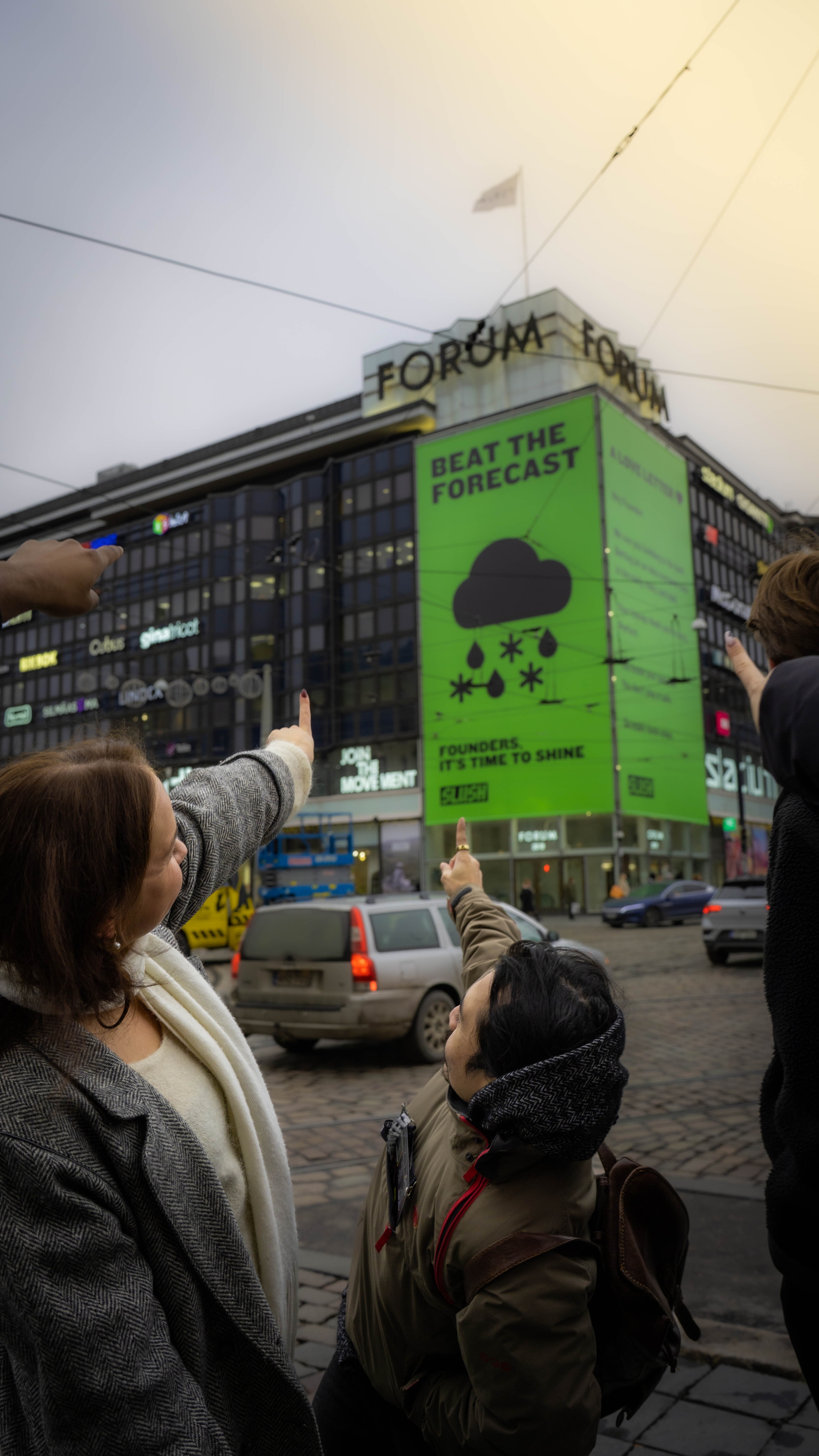 Slush 2025 / Day -1, Slush 2025 / City Street Ad: Forum Building